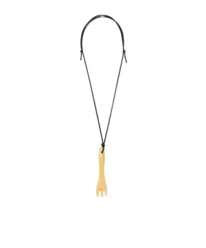 LEMAIRE Gua Sha Fork Necklace - Aragonite