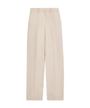Theory Pleated Straight-leg Trousers - No