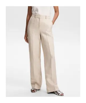 Theory Pleated Straight-leg Trousers - No