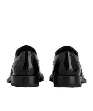 TOD'S Oxford Lace-up Shoes With Perforated Detailing - Black