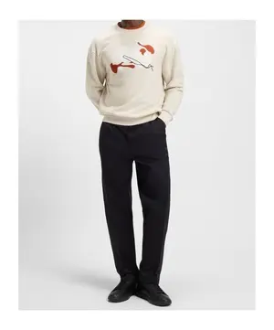 Hugo Boss Abstract Print Crewneck Sweatshirt