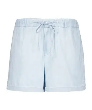 Gucci Denim Straight Leg Shorts With Drawstring Waist