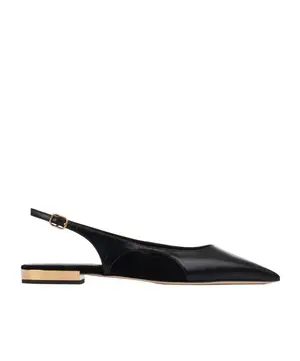 Chloé Saada Slingback Flat With Engraved Buckle