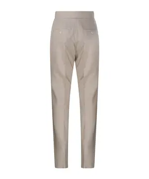 Max Mara Straight-leg Wool, Mohair, And Silk Trousers