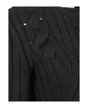 Alexander McQueen Peplum Cable-knit Jumper