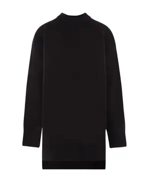JIL SANDER Crewneck Knitted Jumper - Black