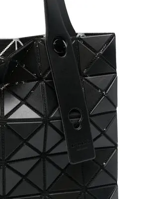 Issey Miyake Prism Matte Logo Detailed Tote Bag - Black