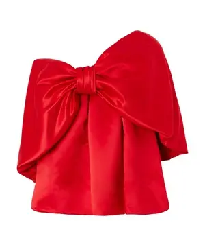 Simone Rocha Oversized Bow Satin Top