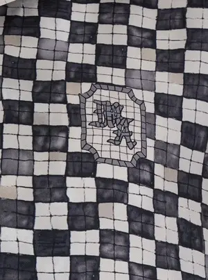 Amiri Checked Short Sleeved Shirt - Gray
