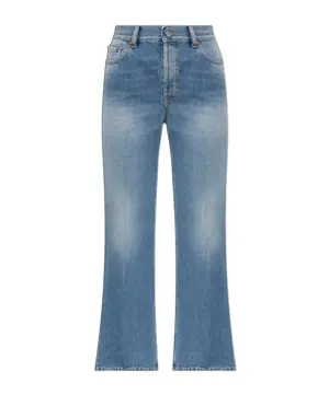 Gucci Cropped Flare Jeans - Blue