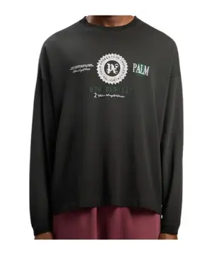 Palm Angels Dollar-graphic Long-sleeve T-shirt