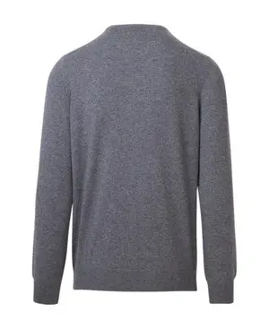 GRAN SASSO Long-sleeved Crewneck Jumper - Gray