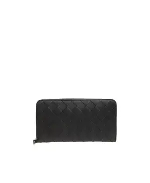 Bottega Veneta Logo Wallet - Black
