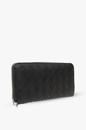 Bottega Veneta Logo Wallet - Black