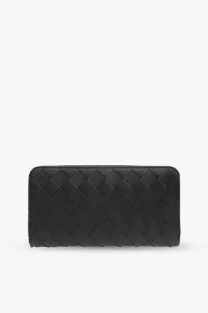Bottega Veneta Logo Wallet - Black