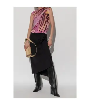 Dries Van Noten Asymmetrical Draped Skirt