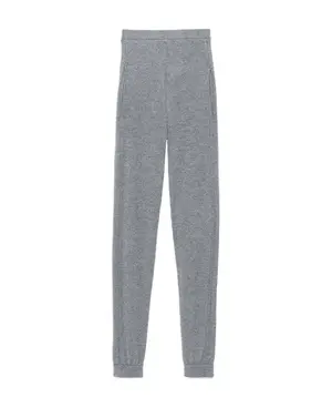 Saint Laurent High Waist Ribbed Leggings