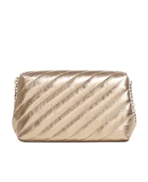 Dolce & Gabbana Quilted Shoulder Bag With Logo Plaque