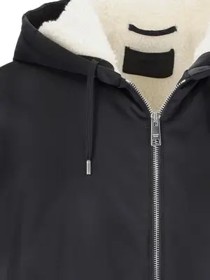 Prada Re-nylon Zipped Hooded Jacket With Logo Detail