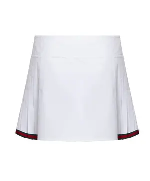 Gucci High Waist Midi Skirt With Pleated Detail