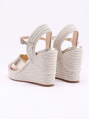 JIMMY CHOO Dellena 100mm Espadrille Wedges