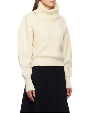 Jacquemus Pallone Turtleneck Knitted Sweater - Black