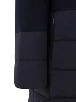 Herno Panelled Wool-blend Hooded Coat