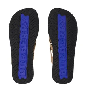 Burberry Checked Slip-on Slides - Black