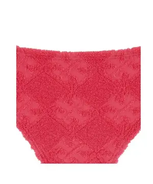 Tory Burch Low-rise Terry Cloth Bikini Bottoms - Pink