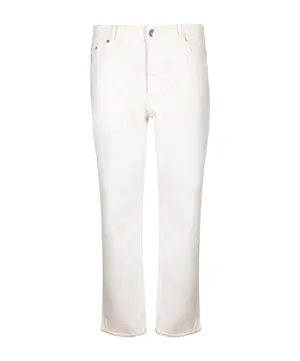 Brunello Cucinelli Straight Leg Pants - White