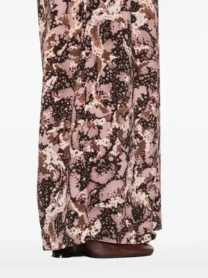 Dries Van Noten High-rise Graphic Wide-leg Trousers