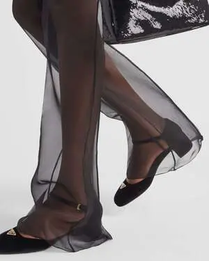 Prada Organza Flared Trousers