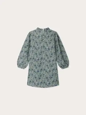Bonpoint Topaz Floral Printed Ruffled Dress