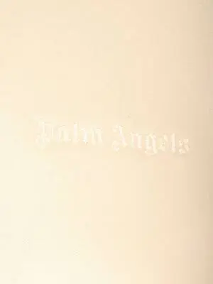 Palm Angels Logo Embroidered Buttoned Track Shirt - Nude