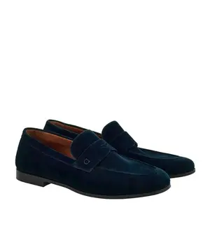 FERRAGAMO Penny Loafer - Navy Blue