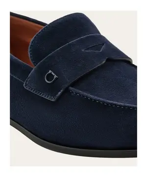 FERRAGAMO Penny Loafer - Navy Blue