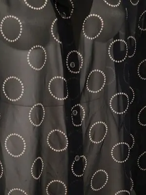 Prada Sheer Circle Print Shirt