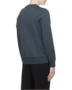 Moncler Cotton Jersey Sweatshirt With Printed Logo - Black