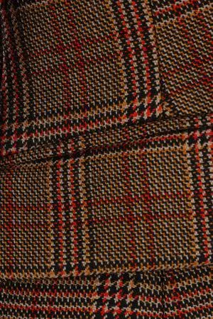 Prada Checked Single Breasted Jacket