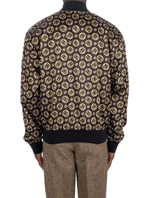 Dolce & Gabbana Logo Print Bomber Jacket