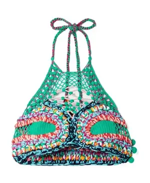 Etro Crocheted Neck Vest