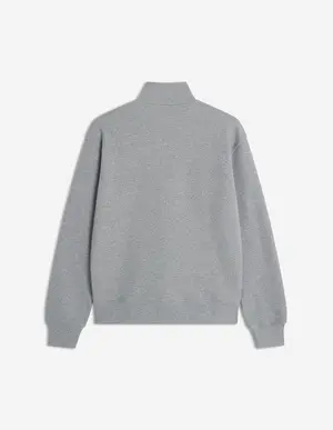 Maison Kitsuné Fox Patch Half-zip Sweatshirt - Gray