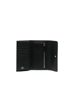 Valentino Garavani Rockstud Wallet In Grainy Calfskin