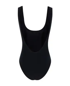 Dolce & Gabbana Dg Plaque One-piece Swimsuit - Black