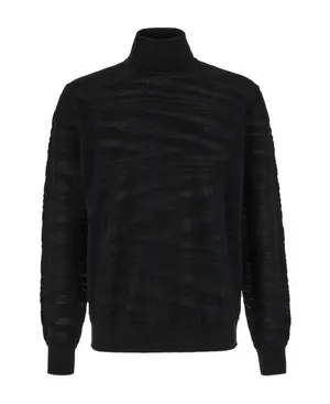 Missoni Graphic Printed Roll-neck Knitted Jumper