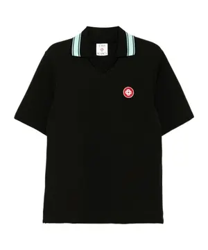 Casablanca Short Sleeved Logo Patch Polo Shirt