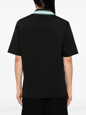Casablanca Short Sleeved Logo Patch Polo Shirt