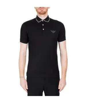Men's Emporio Armani Black Polos
