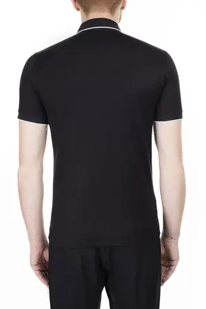 Emporio Armani Eagle Logo Pattern Polo Shirt