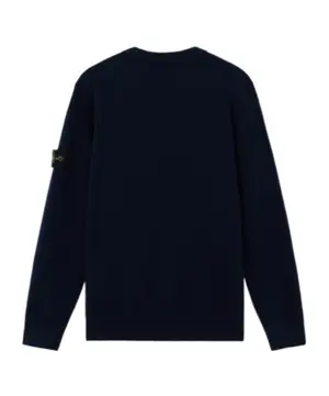 Stone Island Compass Badge Crew Neck Jumper - Blue